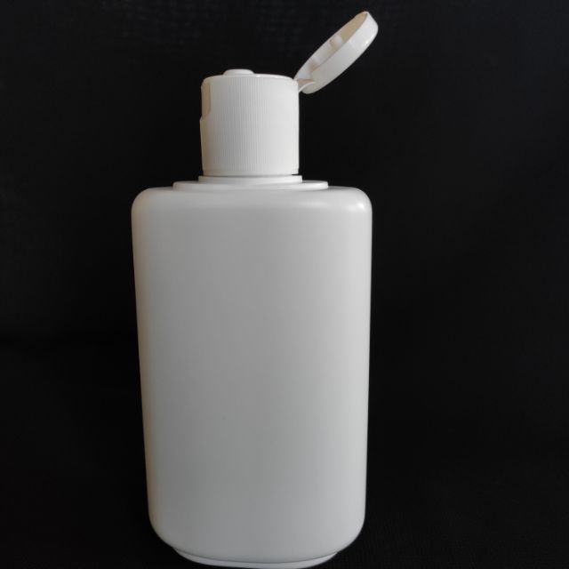 200ml Oval White Bottle with Flip Cap, Botol Plastik, Plastic Bottles ...