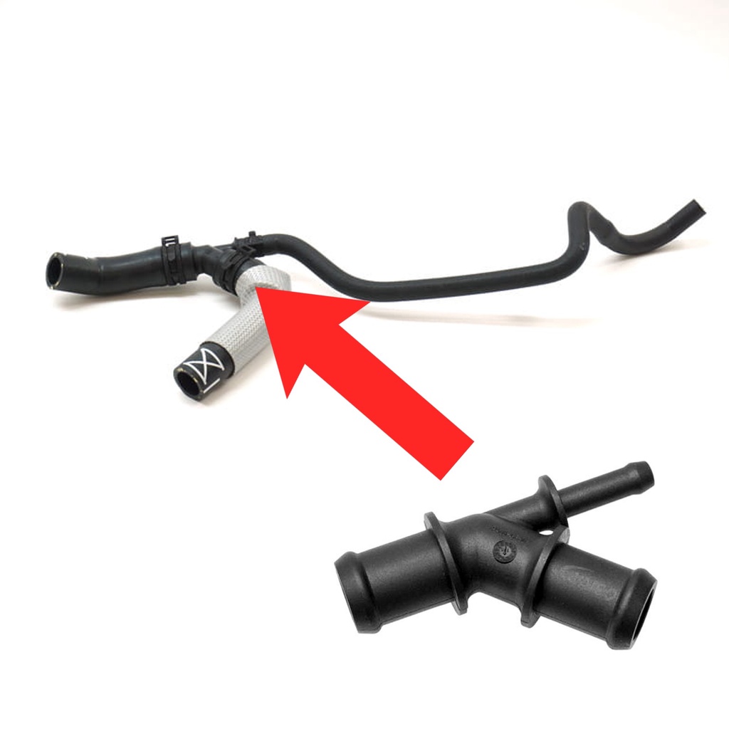 COOLANT HOSE Y-JOINT FOR AUDI Q7 3.6L PORSCHE CAYENNE VW TOUAREG 3.2L 3 ...