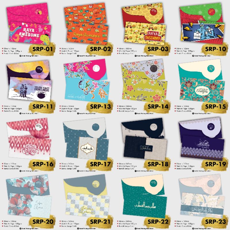 SAMPUL RAYA PREMIUM DESIGN NEW EXCLUSIVE AIDILFITRI RAYA 2024 Saiz ...