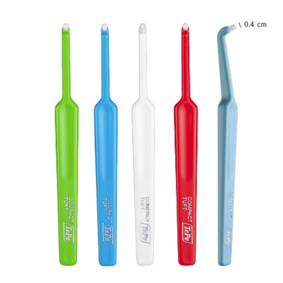 Tepe Compact Tuft single tufted Special soft toothbrush or interdental ...