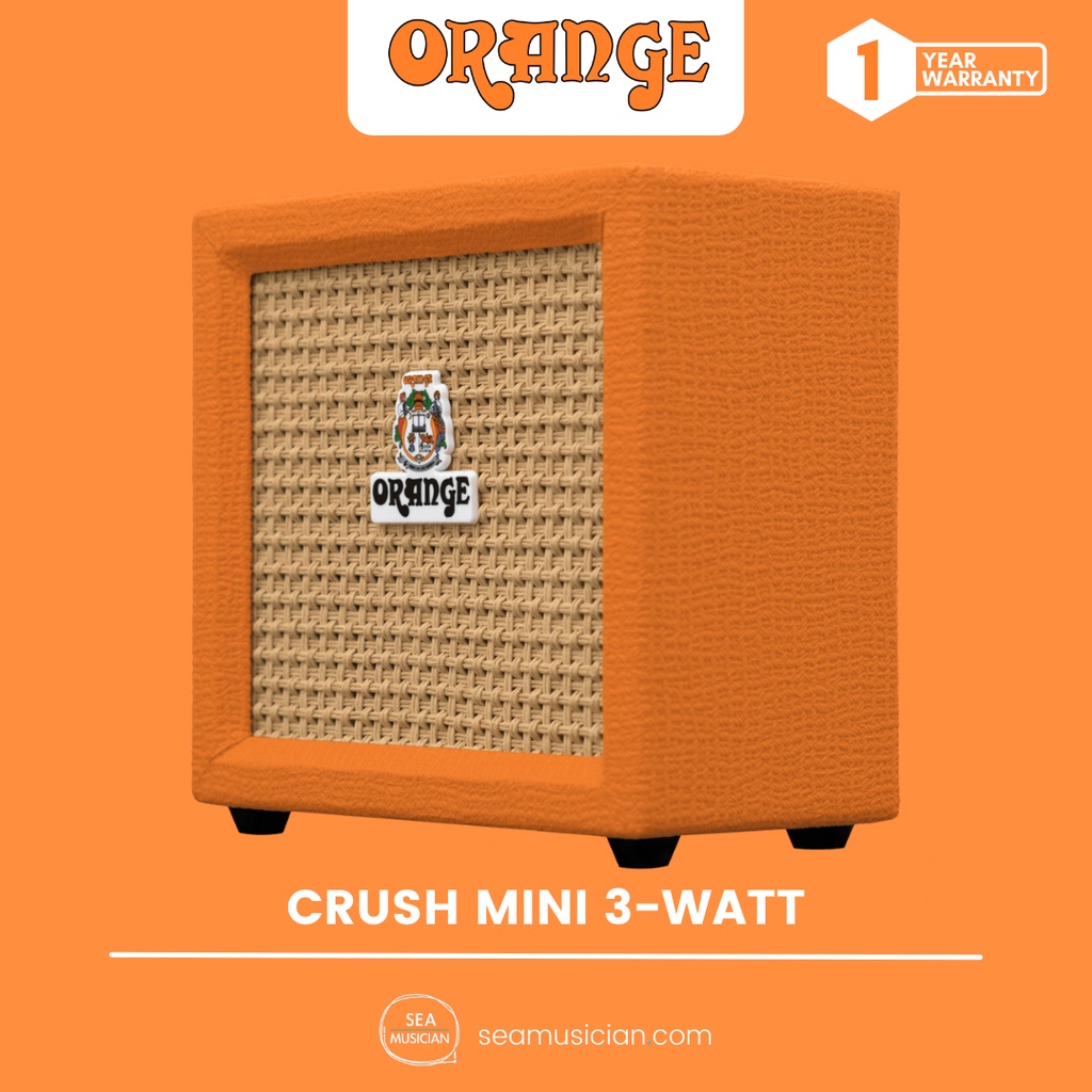 ORANGE CRUSH MINI 3-WATT MICRO GUITAR AMPLIFIER (MINI AMP/ BATTERY AMP ...