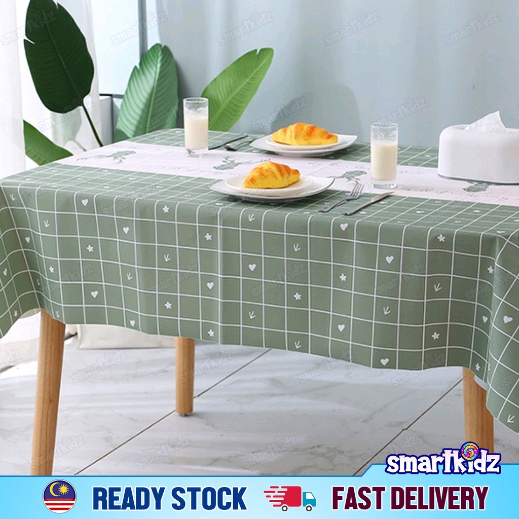 Table Cloth PVC Water Proof | Plastic Table Cover | Alas Meja Makan ...