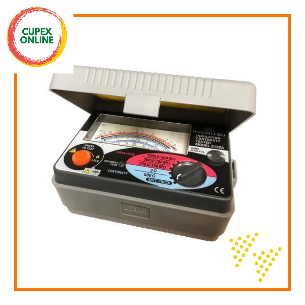 KYORITSU 3132A Insulation Tester 250-1000v (cupex) | Shopee Malaysia