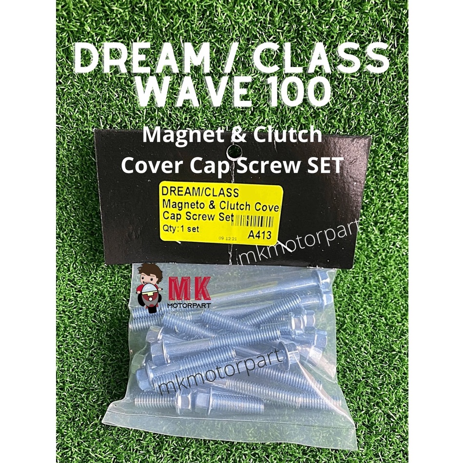 Honda DREAM , Ex5 Class / Wave100 Magneto & Clutch Cover Cap Bolt SCREW ...