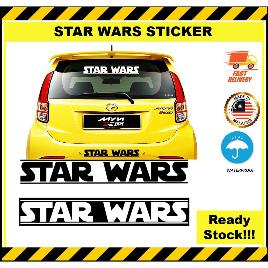 STAR WARS Car Sticker. Decal sticker. STICKER KERETA. Windscreen ...
