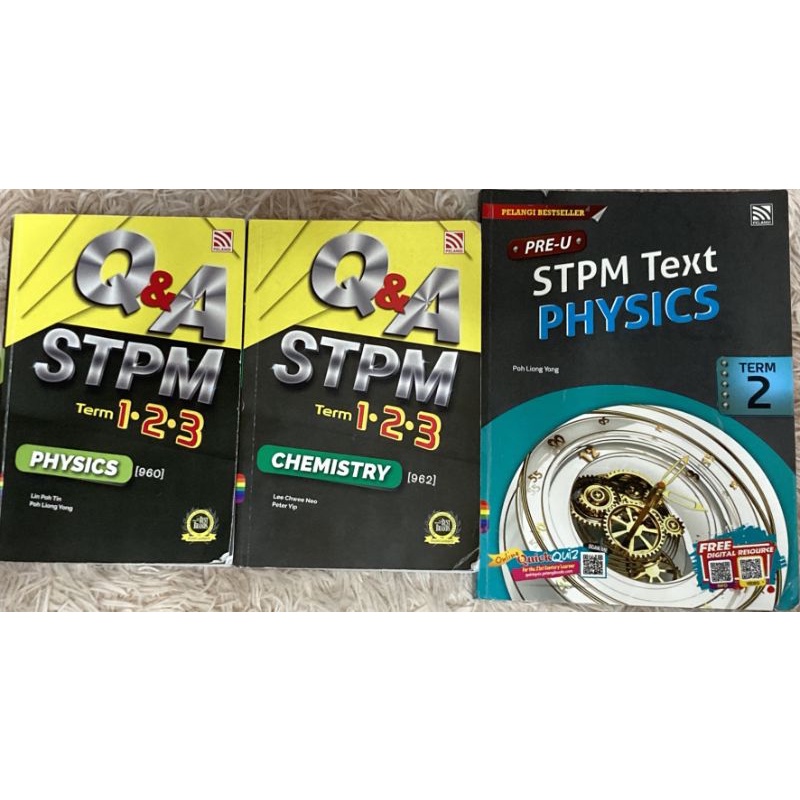 (Used) PELANGI STPM TEXT Q&A Physics Sem 2 Chemistry Fizik Kimia ...