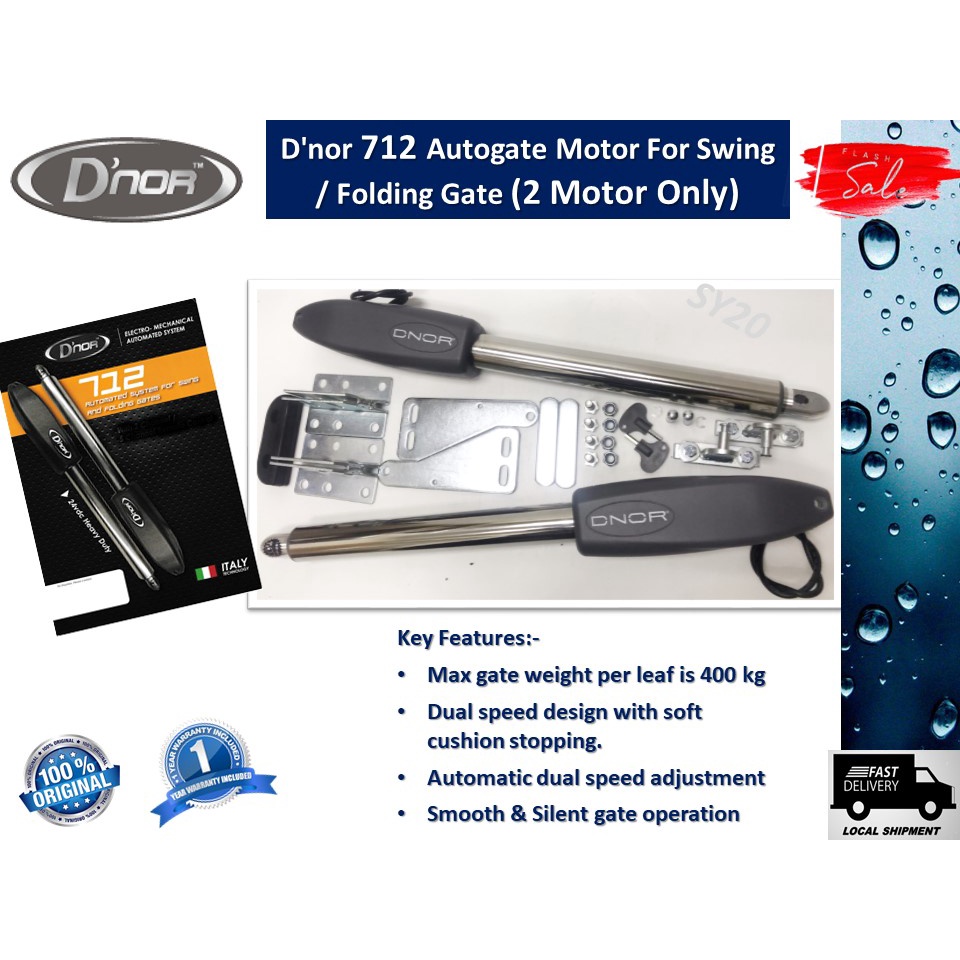 Dnor Autogate D'nor 712 Heavy Duty Swing and Folding Arm Autogate (2 ...