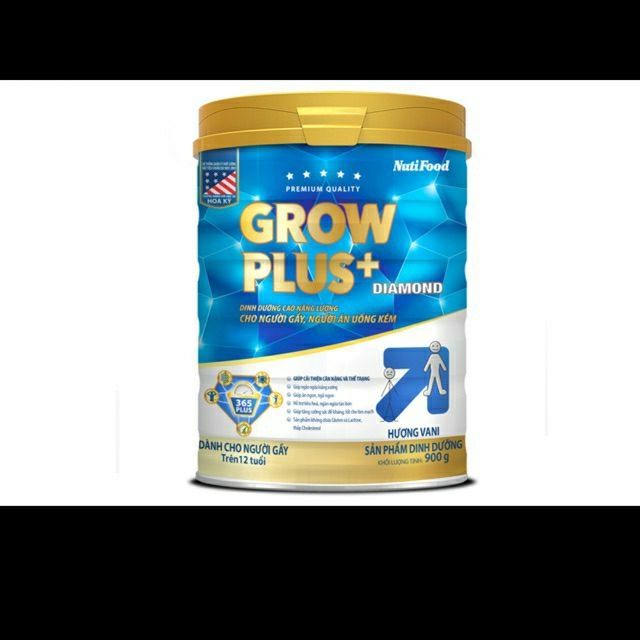 Grow Diamond powdered milk can 900g for skinny people (free 1 glass ...