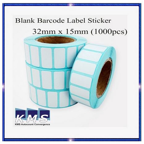 Thermal Barcode Label Sticker 32mm x 15mm (1000pcs per roll) (30roll ...
