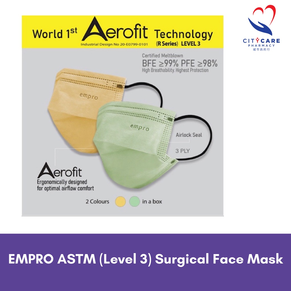 EMPRO ASTM level 3 Surgical Face Mask [BFE ≥ 99.4%] | Shopee Malaysia