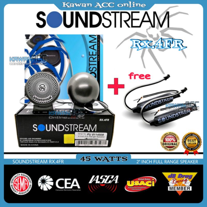 Soundstream RX.4FR 2'' Full Range Speaker Tweeter+Mid | Shopee Malaysia