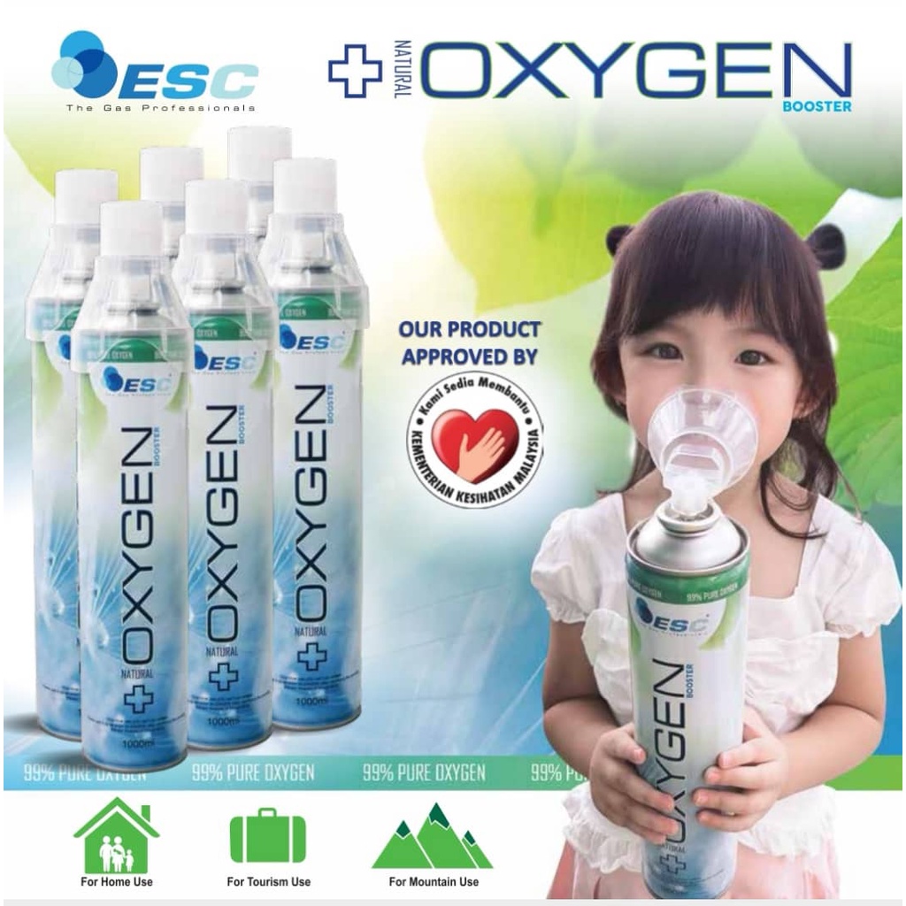 [Ready Stock] [KKM Approved] ESC Portable Oxygen Inhaler Oxygen Booster ...