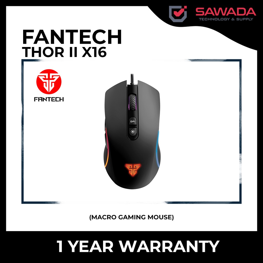 FANTECH THOR II X16 GAMING MOUSE | Shopee Malaysia