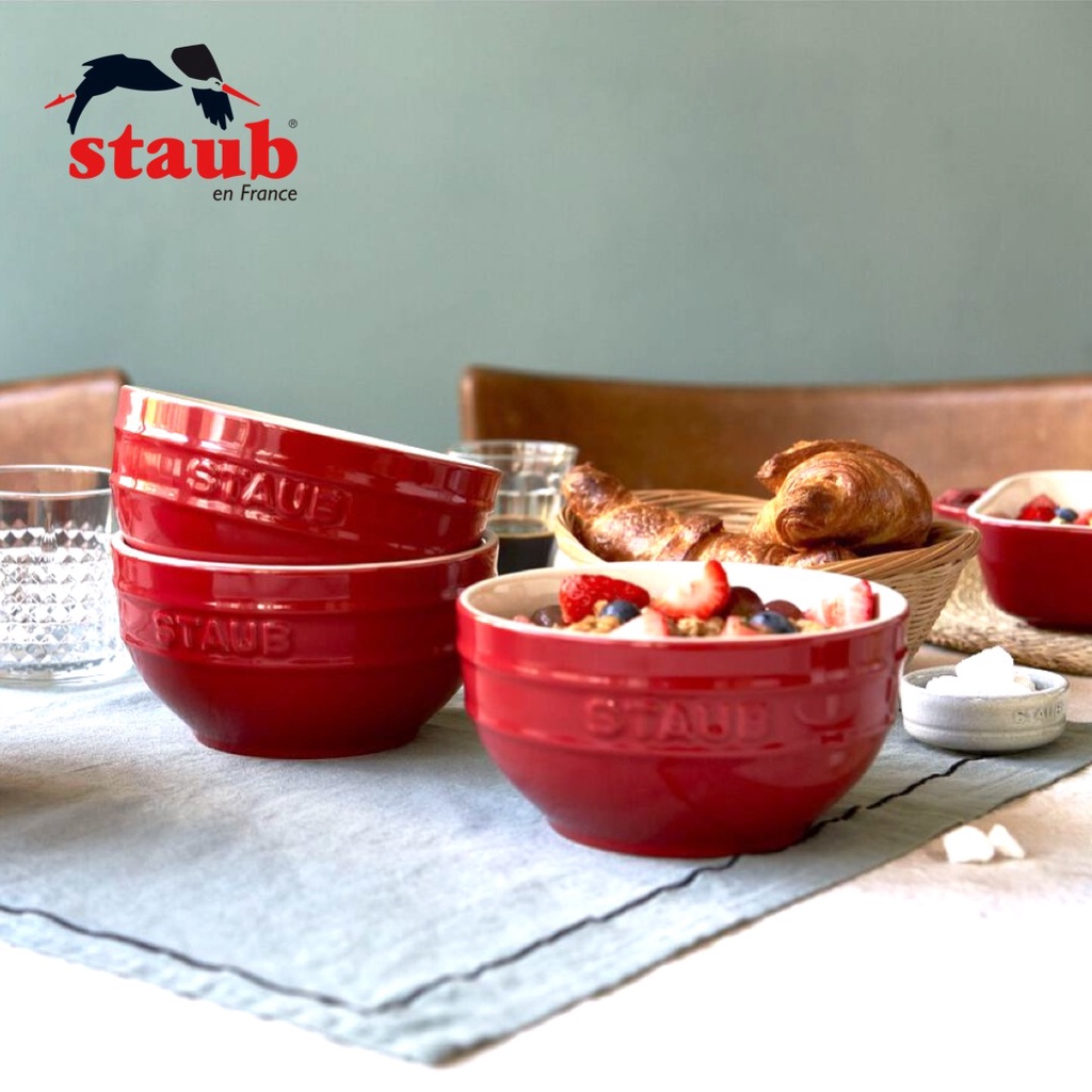 STAUB Ceramic Ramekins 2pc Set, Cherry / White, 8CM | Shopee Malaysia