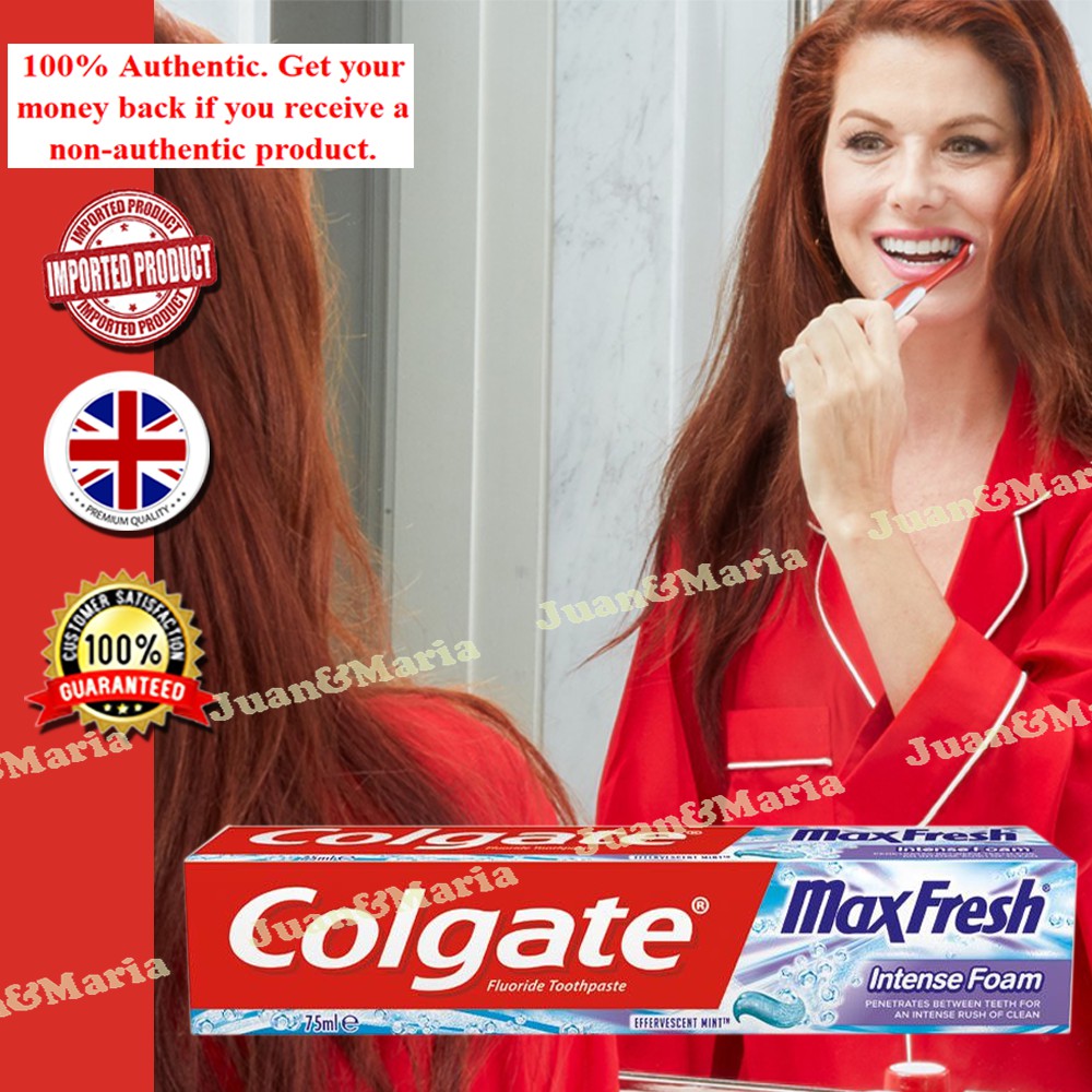 Colgate Max Fresh Intense Foam Toothpaste 75ml | Shopee Malaysia