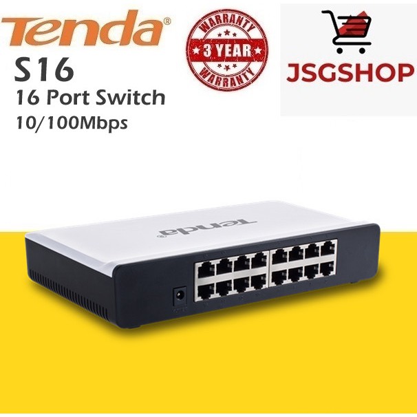 Tenda S105 / S108 / S16 Ethernet Switch Desktop 5 / 8 / 16 Port 10 ...