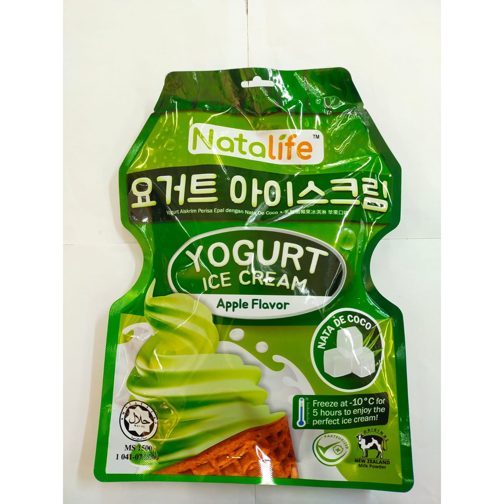 Natalife Yogurt Ice Cream Original/Apple Flavor 【300ml】60mlx5 pcs | Shopee Malaysia
