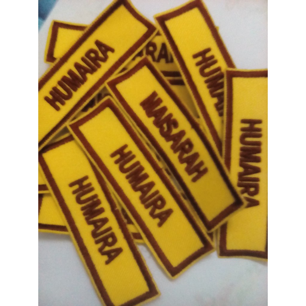 🔥Name Tag Sulam Untuk Murid Sekolah🔥 Tadika 🔥 Taska | Shopee Malaysia