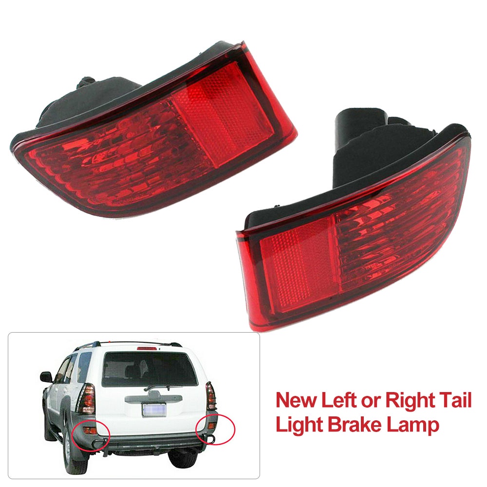 Red Car Rear Bumper Reflector Light Lamp Rear Tail Light For Toyota 4 ...