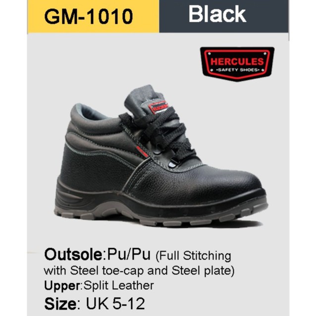 Hercules Safety Shoes Safety Boot Cow Leather P610 SIRIM DOSH | Shopee Malaysia
