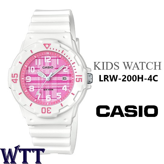 CASIO LRW-200H-4C ANALOG RESIN BAND KIDS CASIO WATCH FOR KIDS JAM ...