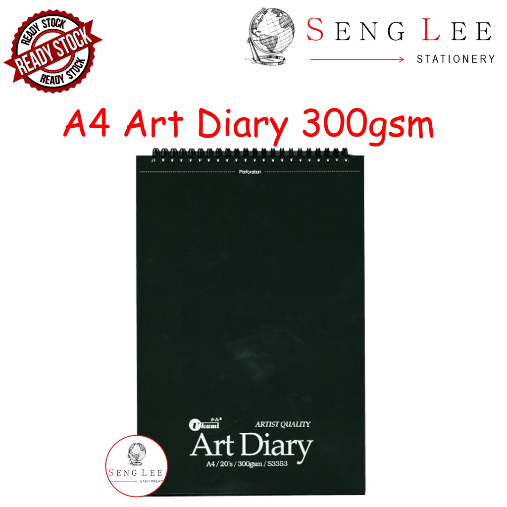 Ukami A4 Art Diary Sketch Book (Perforation) 20's 300Gsm ( S3353 ...