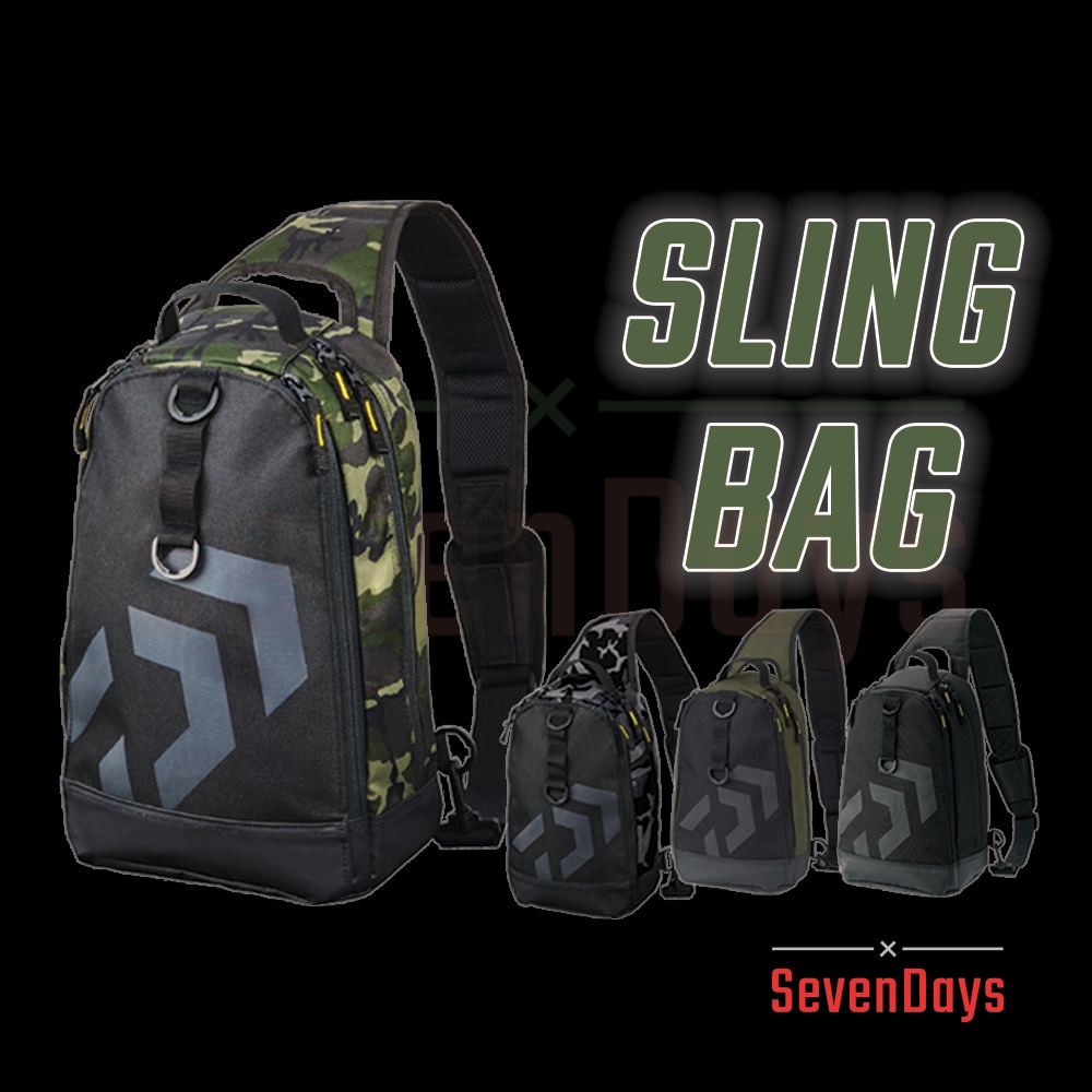Sling Bag One Shoulder Fishing Bag Multifunction Waterproof Outdoor ...