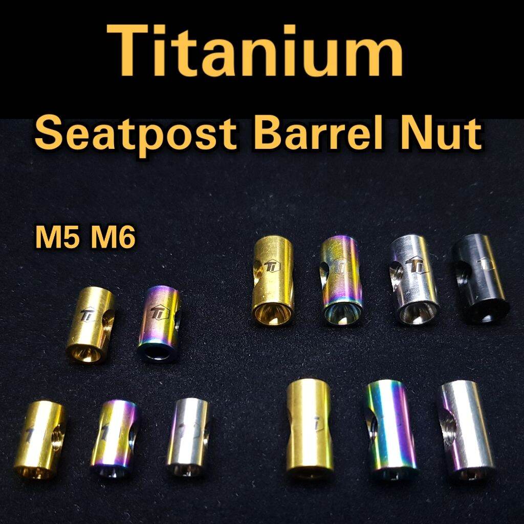 Titanium M5 M6 Seatpost Saddle Barrel Nut | TCR Pinarello Roadbike ...