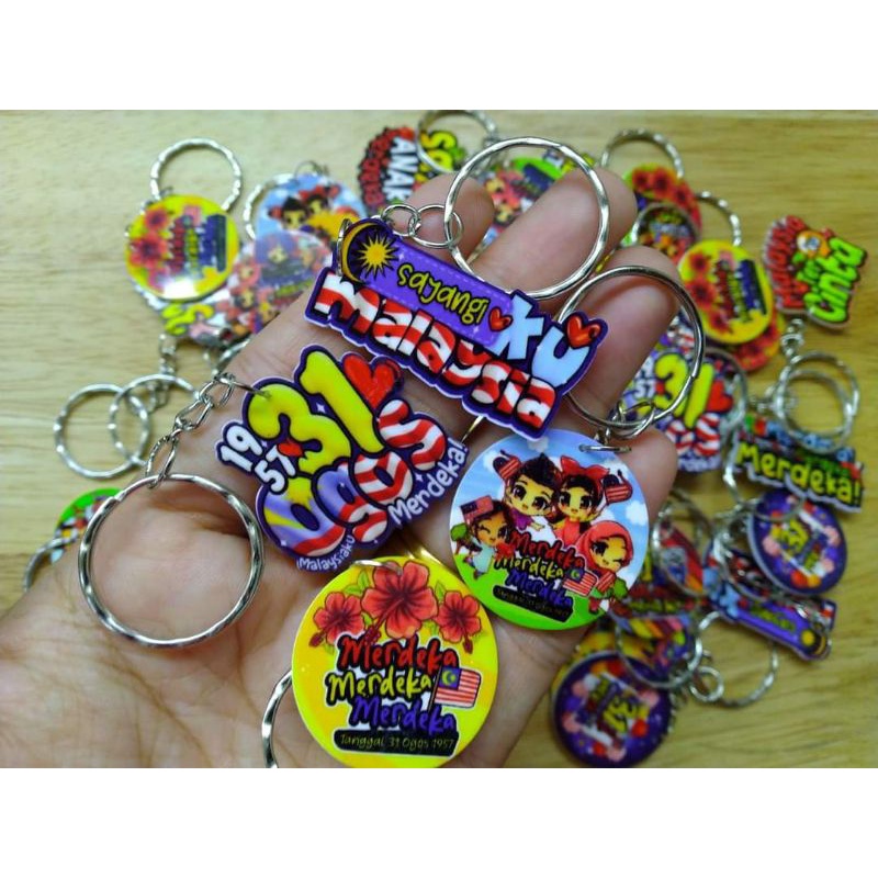 Keychain Tema Merdeka Malaysia | Shopee Malaysia
