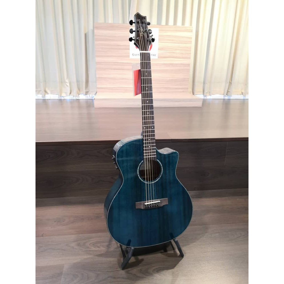 Smiger MD10S 41'' Acoustic Electric Guitar W/Solid Top, Blue | Shopee ...