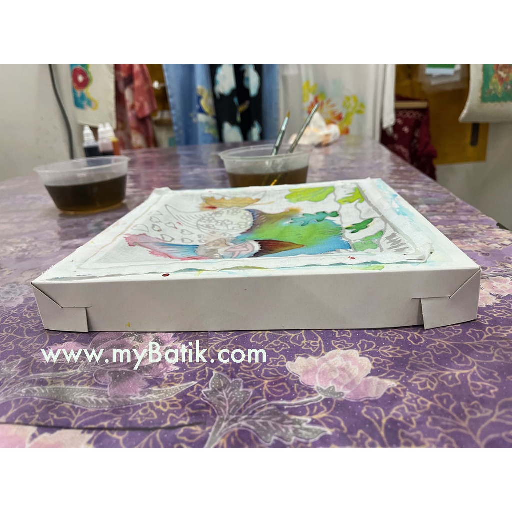 DIY Batik Cardboard 30cm x 30cm & can support batik size 20cm x 20cm ...