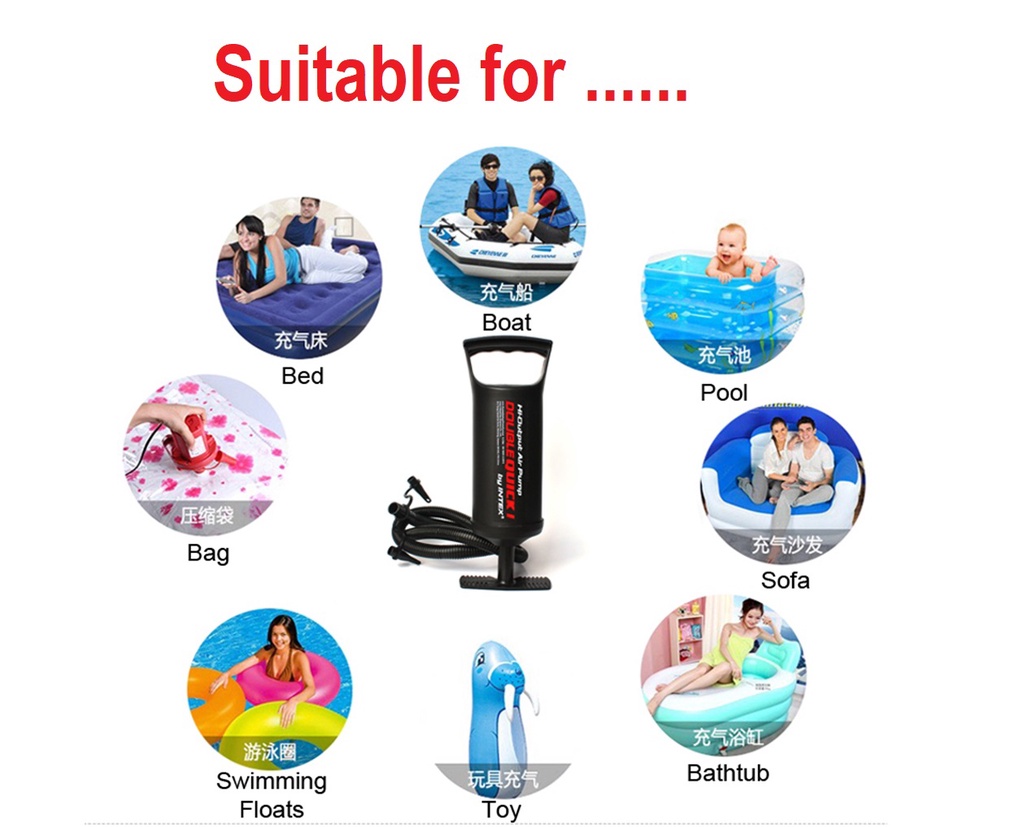 🔥🔥 INTEX 68612 Air Inflatable Hand Pump Air mattress Inflatable Sofa ...