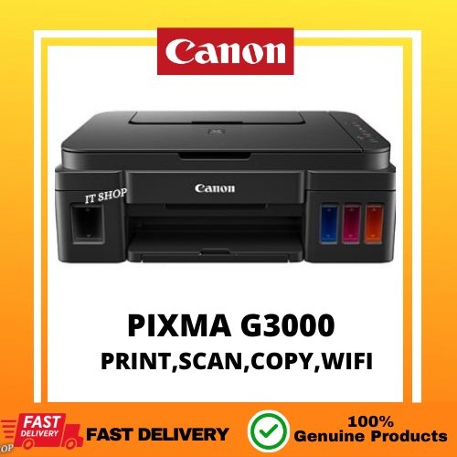 Canon Pixma G3000 All In One Printer ( Print / Scan / Copy / Wifi ...