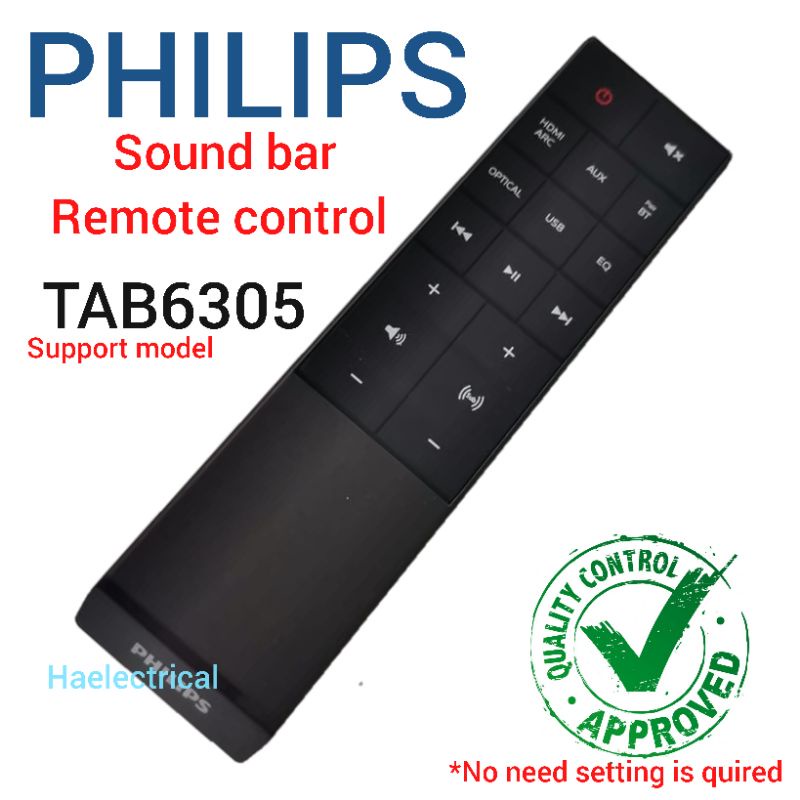 Philips sound Bar remote control TAB6305 | Shopee Malaysia