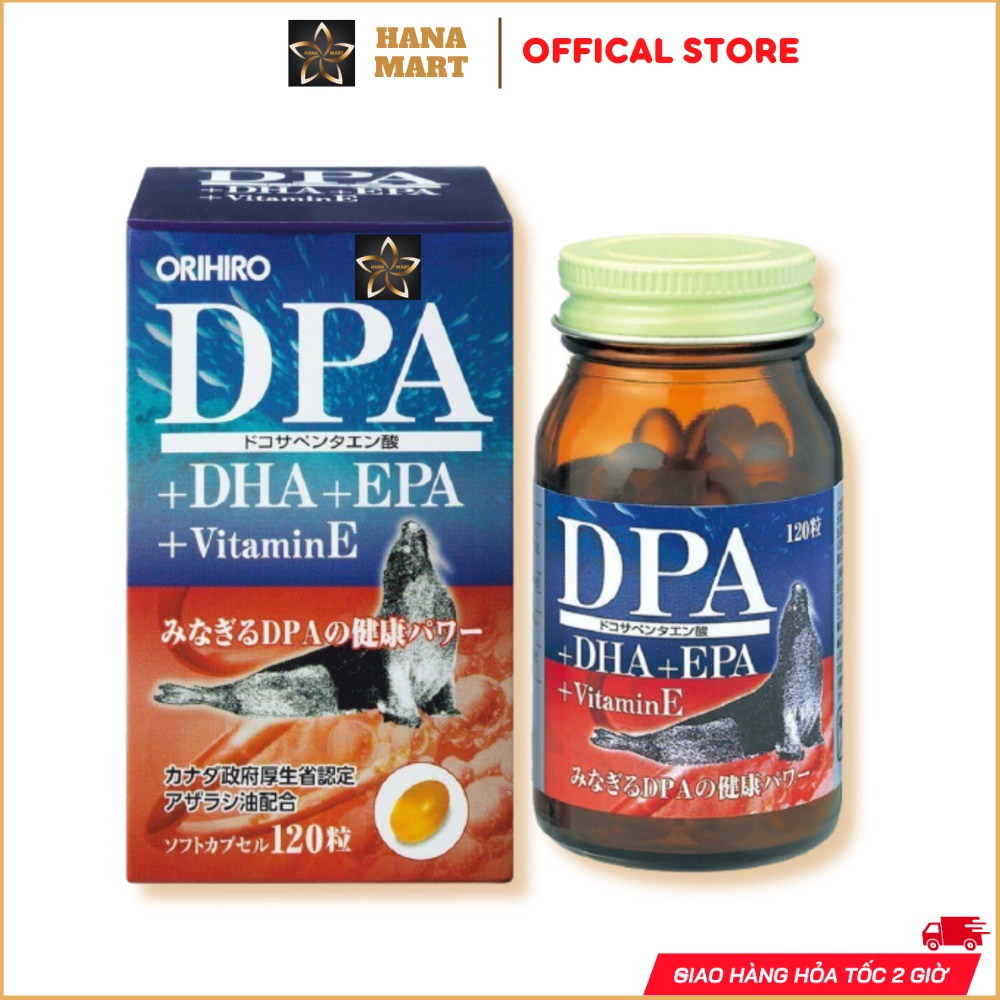 Brain supplement DPA DHA EPA Vitamin E Orihiro 120 pills domestically ...