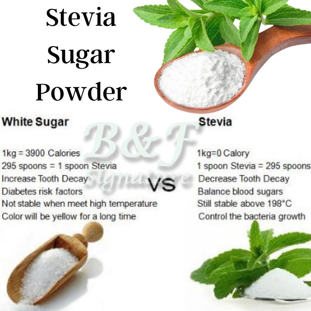 Natural Sweetener Stevia Powder 500g BORONG HARGA Zero Calorie for Keto ...