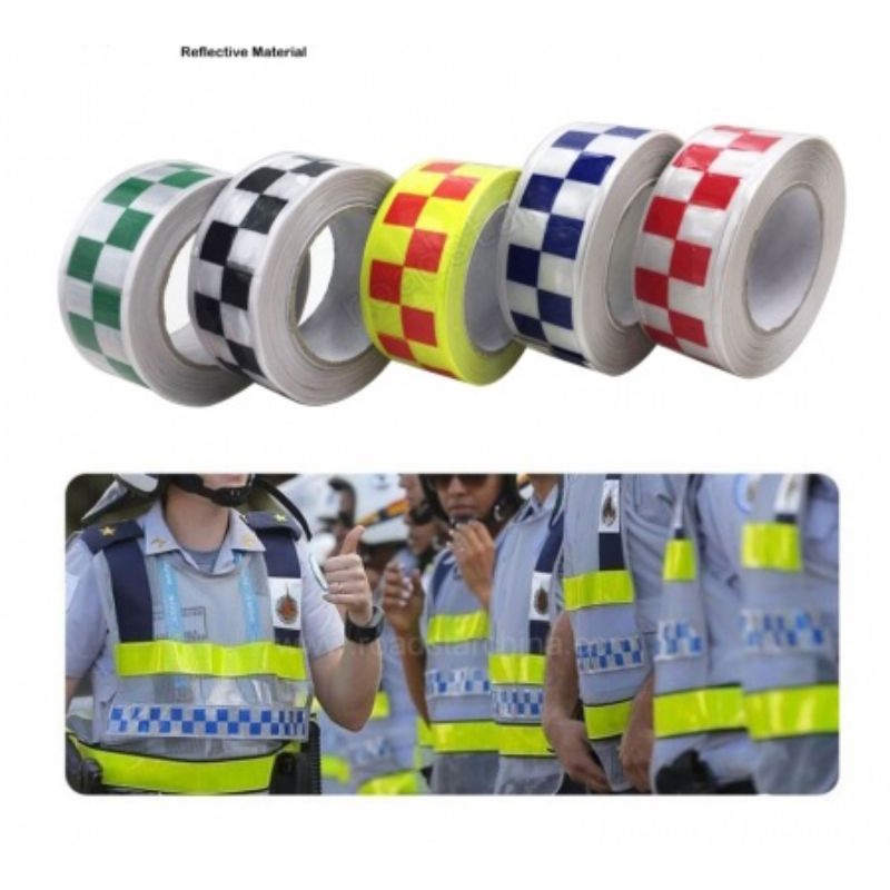 (Roll) Safety Tape PVC Checker Printed Reflective Tape Reflection Tape ...