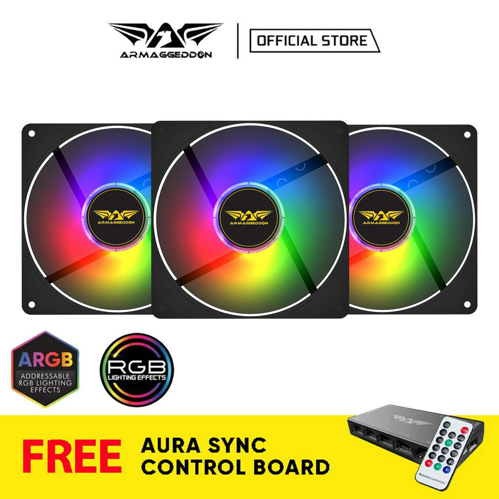 Armaggeddon Tessaraxx TX-iCore 3 Unit ARGB Fan | Free Aura Sync Control ...