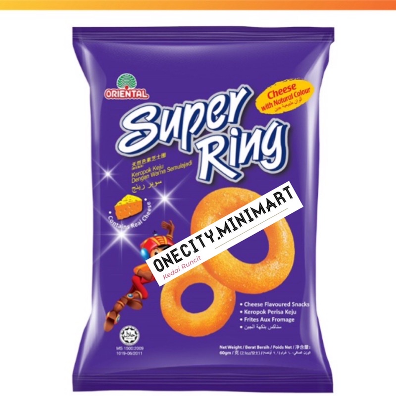 Oriental Super Ring Cheese Snacks 12g x 6pek | Shopee Malaysia