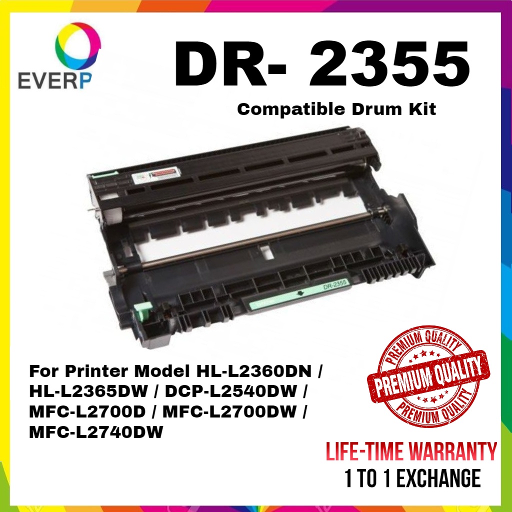 Brother DR-2355 Compatible Drum Cartridge Kit Black HL-L2360DN/HL ...