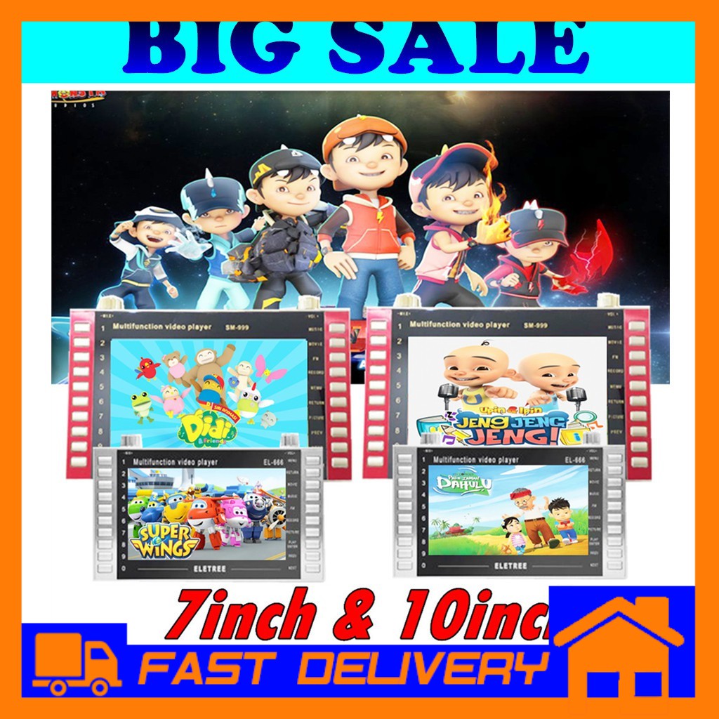 Mp4 Kids Learning Player (7 Inch and 10 Inch) Video Untuk Kanak Kanak ...