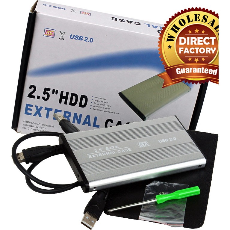 Alluminium Alloy 2.5" SATA Hard Disk Casing / Laptop HDD Casing (Black ...