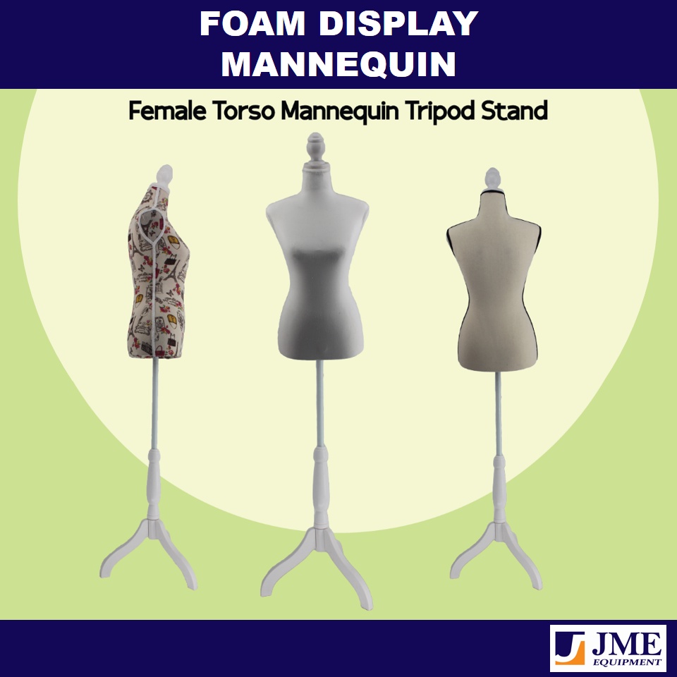 JME Ready Stock Tailor Female Torso Fashion Designer Patung Display ...