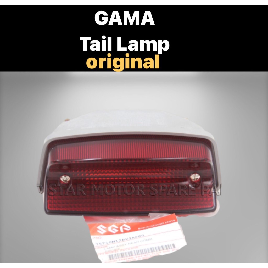 SUZUKI GAMA TAIL LAMP ASSY ORIGINAL ( 35710M12B20A000 ) PANTHER GAMA, TXR GAMA / LAMPU BELAKANG ...