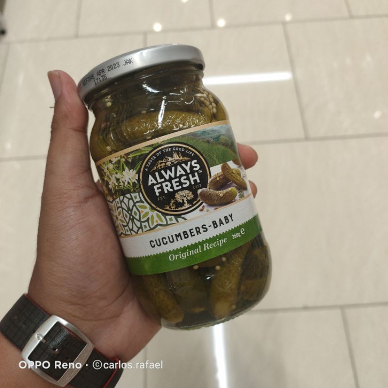 [Halal] Always Fresh Whole Cucumber Bread Butter Spicy Sweet Salty Sour ...
