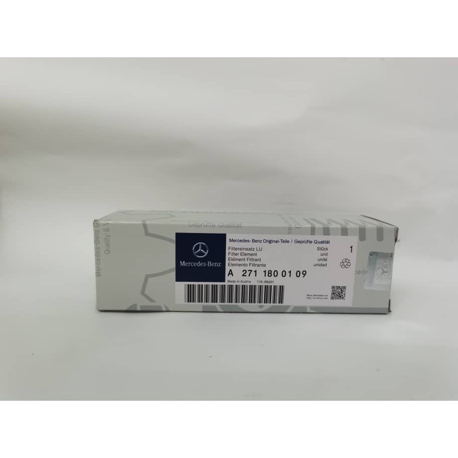OIL FILTER ORIGINAL MERCEDES BENZ W204 W211 C180 C200 C230 (A2711800109 ...