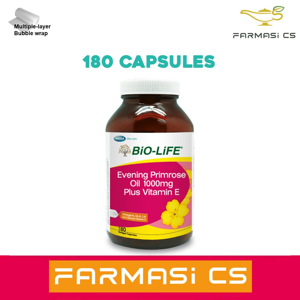 Bio-Life Evening Primrose Oil 1000mg Plus Vitamin E 180s EXP:02/2025 ...