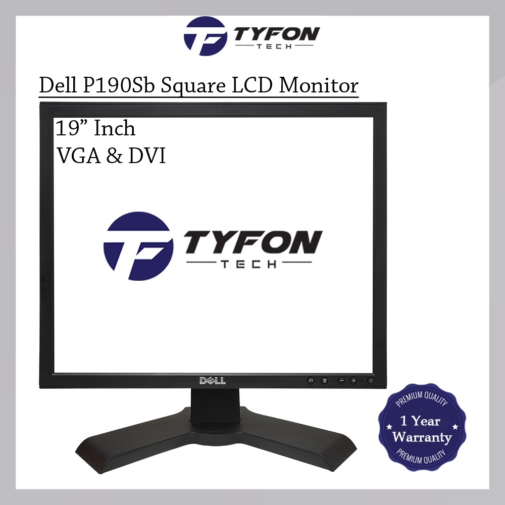 Dell 19" Inch LCD Monitor P190Sb | Square (Refurbished) | Shopee Malaysia