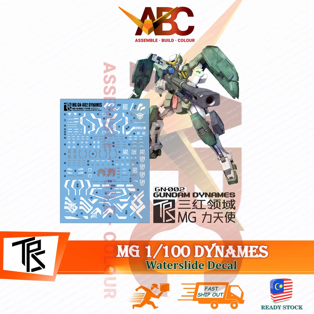 [TRS] Waterslide Decal - MG 1/100 Dynames GN-002 Model Kit Water ...