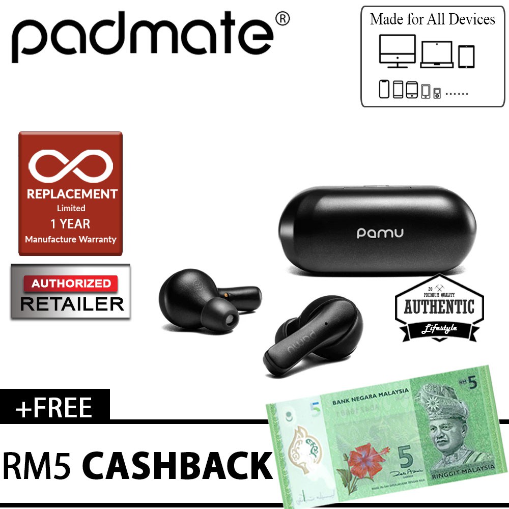 Padmate PaMu T6 Slide Mini Bluetooth Qualcomm APTX 5.0 - True Wireless ...